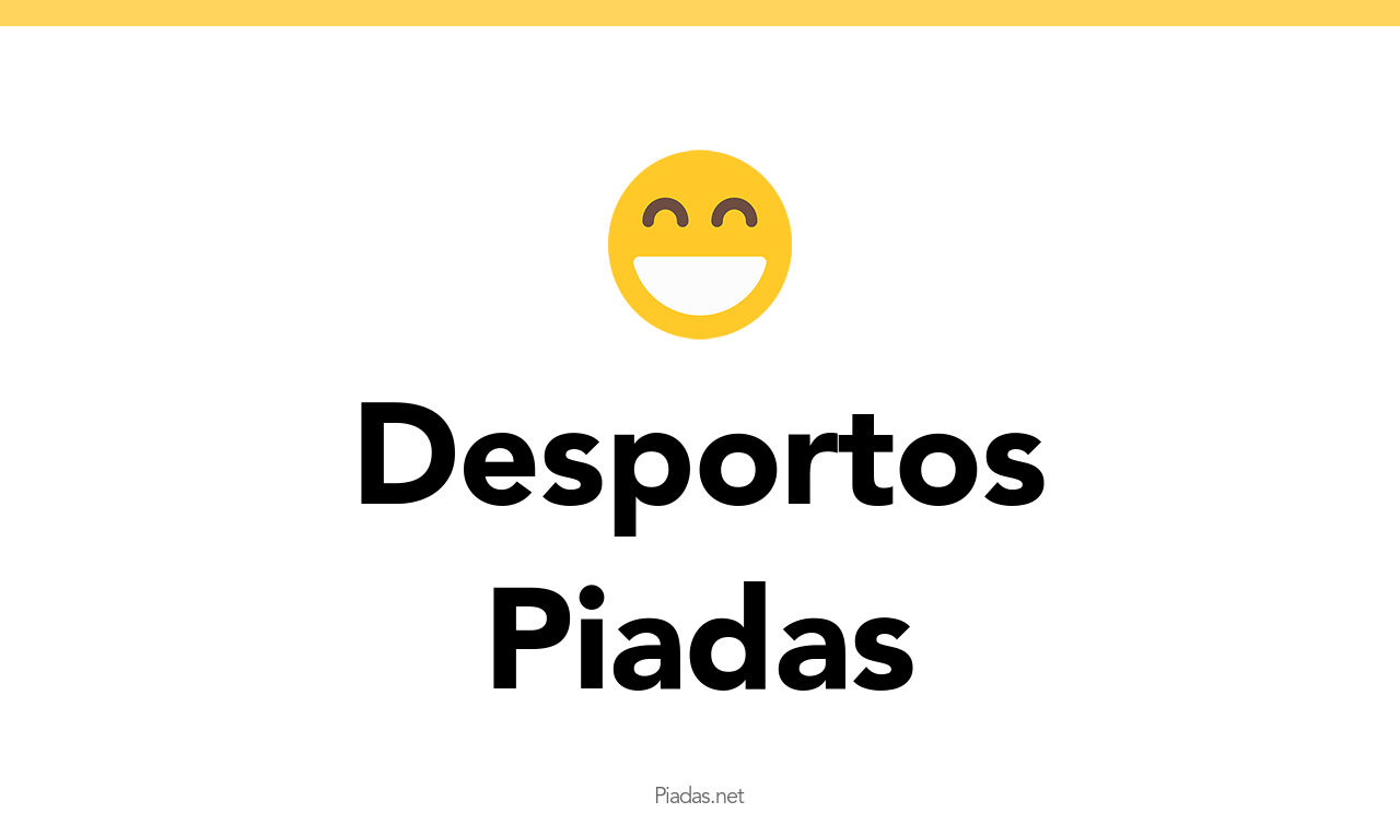 50+ Piadas de Desportos - Piadas